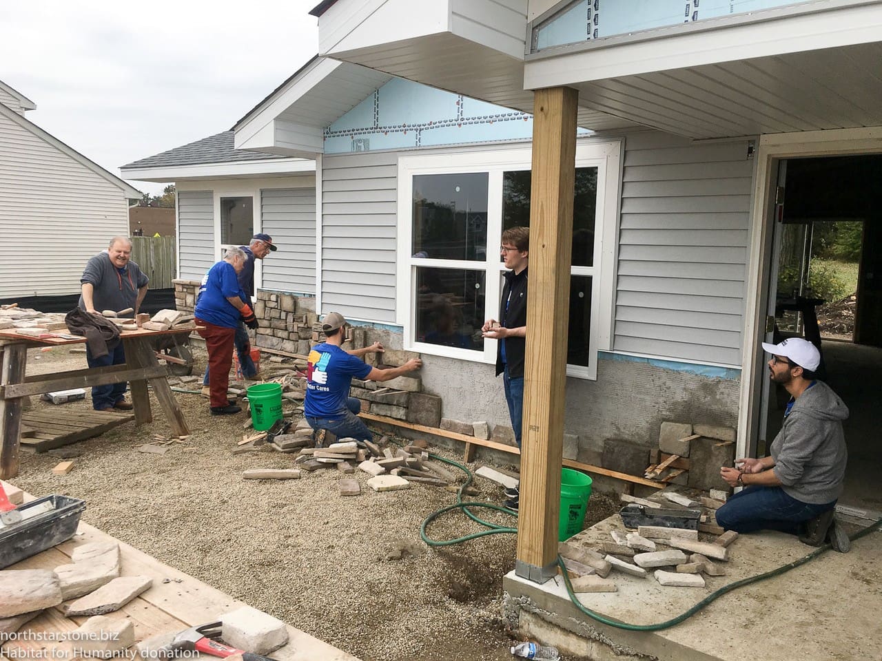 Donating Custom Stone Veneer | Habitat for Humanity