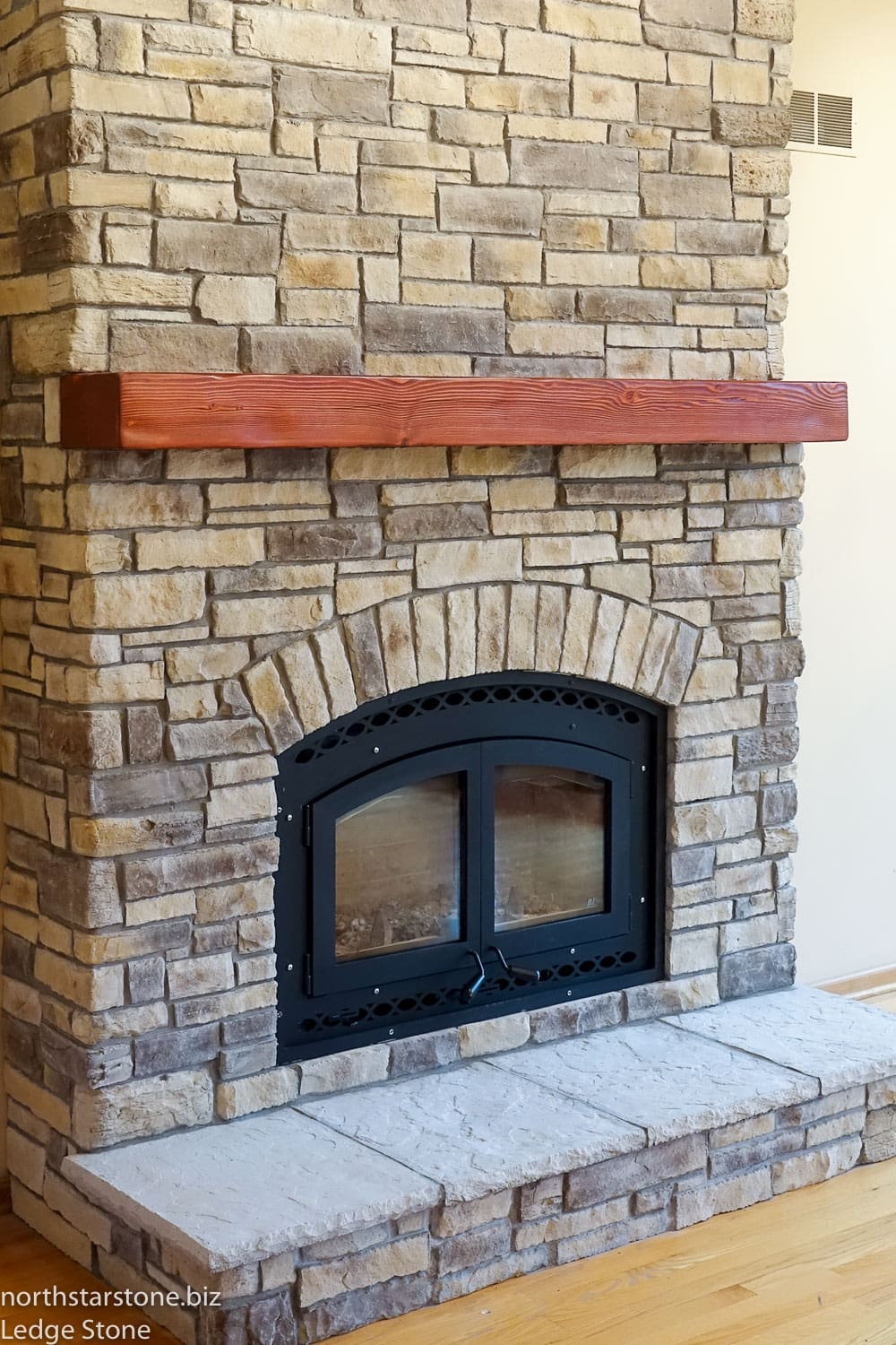 Ledgestone Fireplace Picture Gallery - North Star Stone